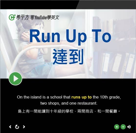 Run Up To的意思